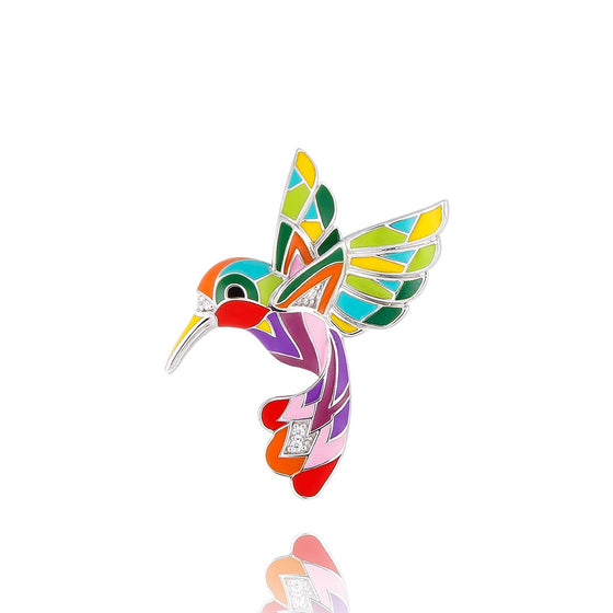Collier Pendentif Colibri Argent, Pendentif Oiseau - una-storia.fr
